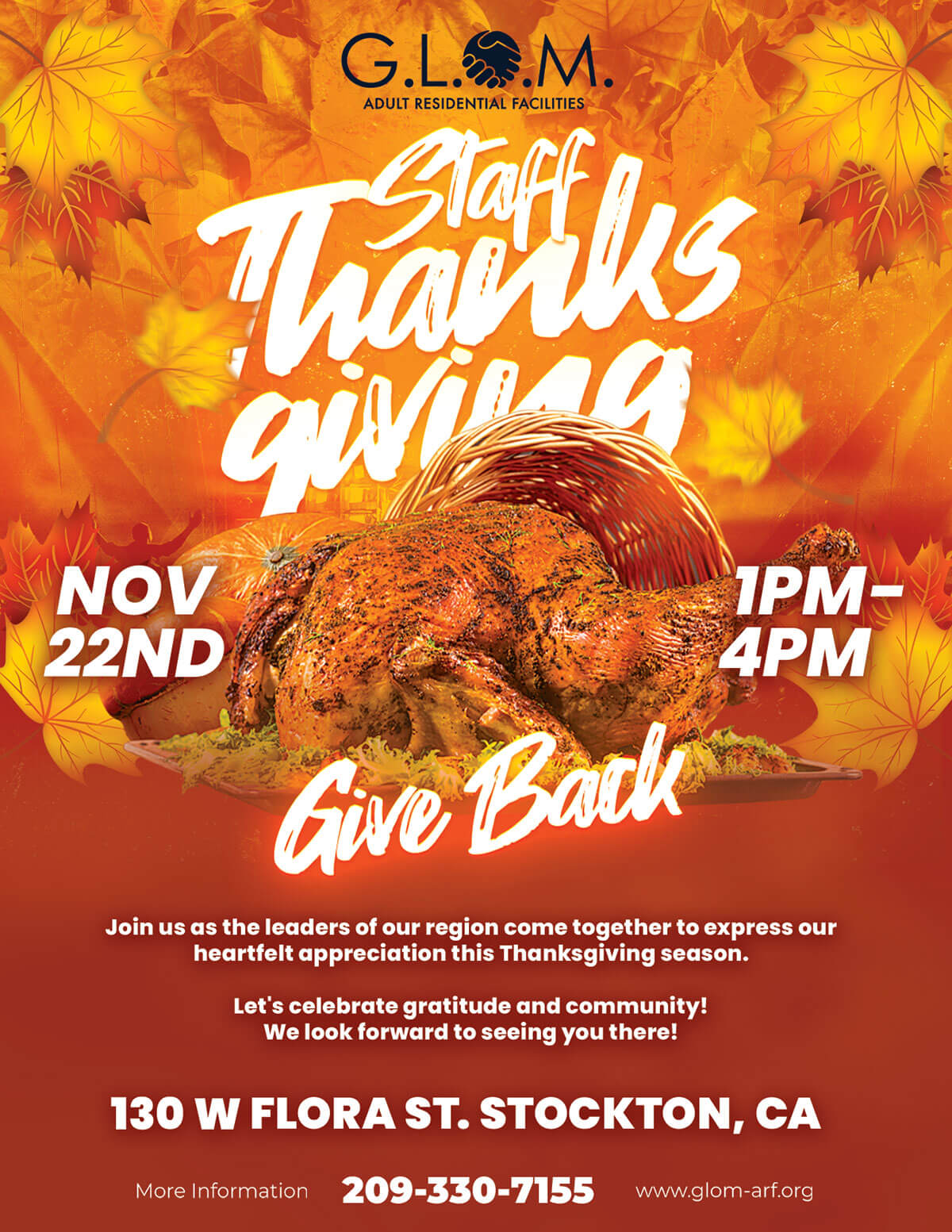 Staff Thanksgiving Giveback - G.L.O.M.